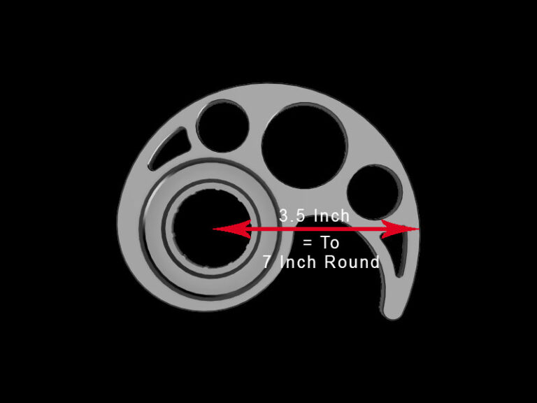 Aztec Optic 5.5-25X50 Custom Range Comma Wheel - DMPC 3D Printing Service